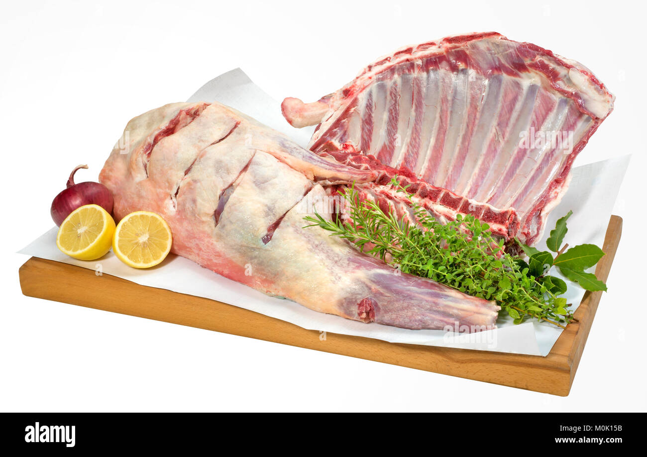 Raw goat meat Cut Out Stock Images & Pictures - Alamy
