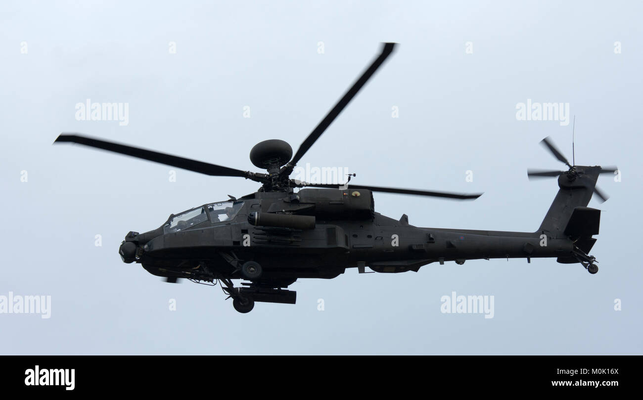 British Army Longbow Apache attack helicopter Stock Photo - Alamy