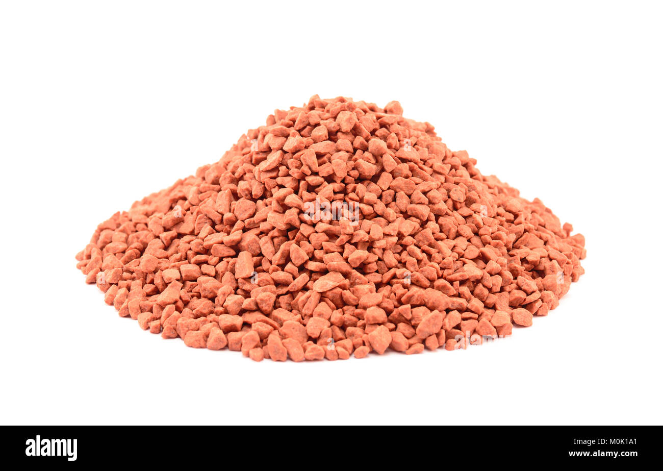 Heap of mineral fertilizers, isolated on the white background Stock ...