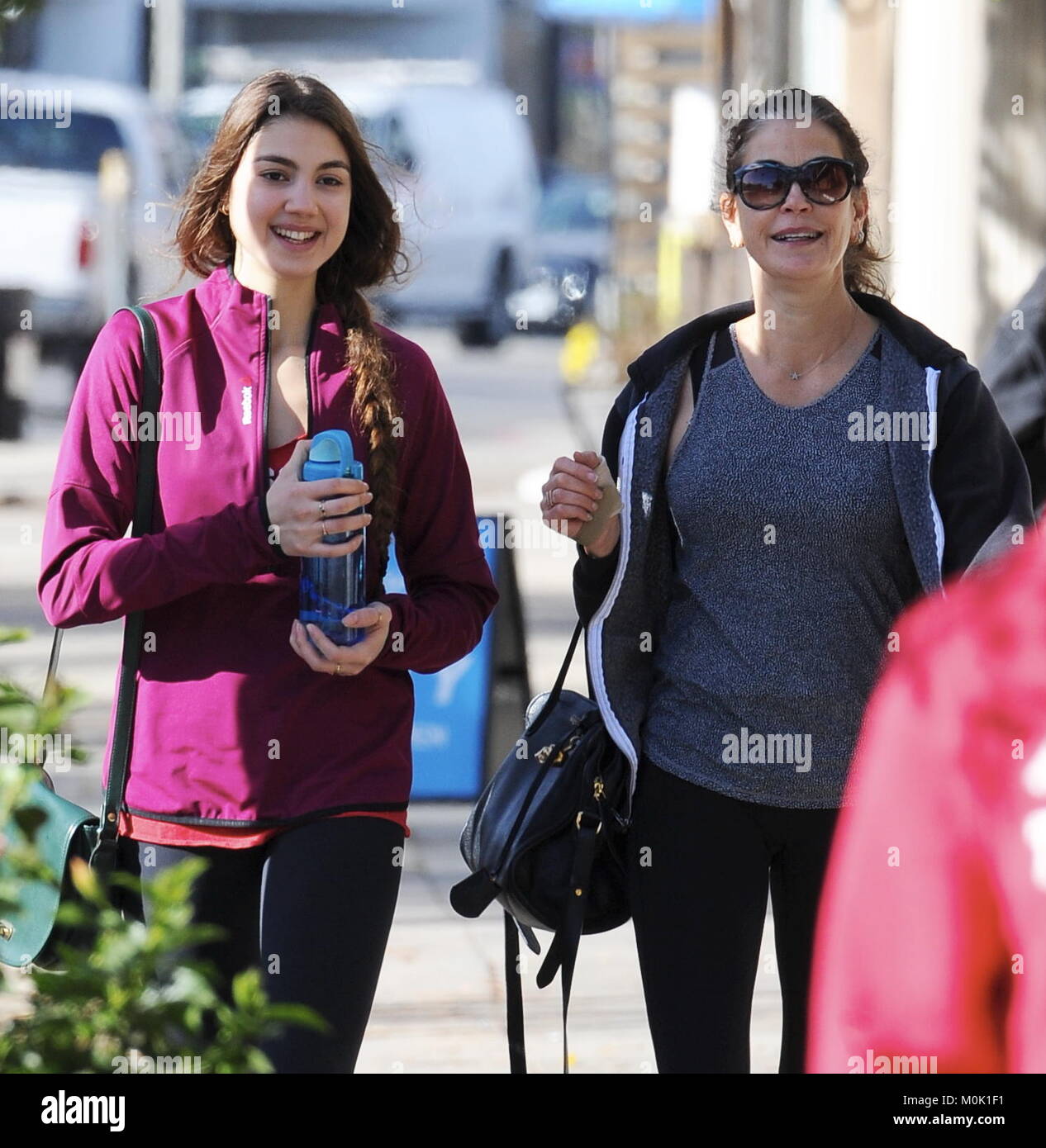 Teri Hatcher worksout with daughter Emerson at Training Mate Gym in ...