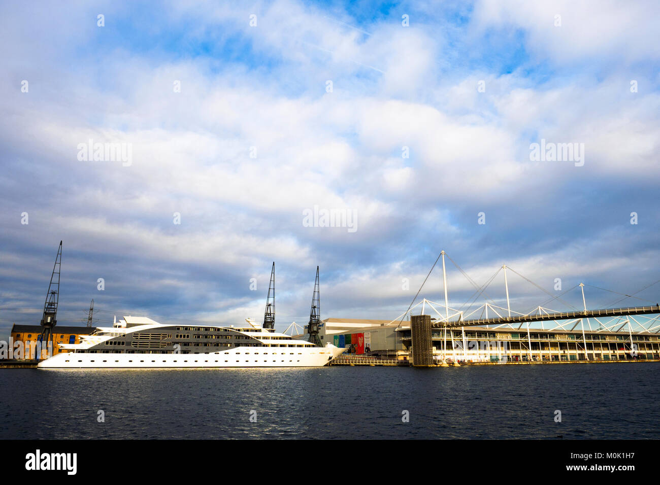 Sunborn London is a floating super-yacht hotel - London, England Stock ...