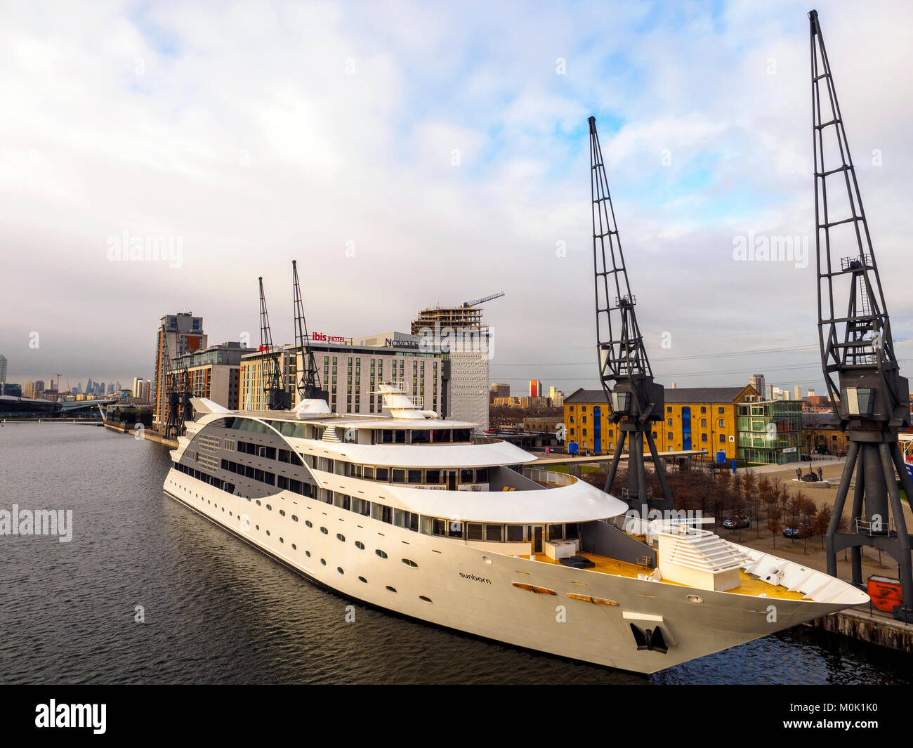 Sunborn London is a floating super-yacht hotel - London, England Stock ...