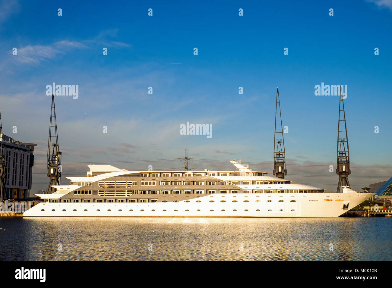 Sunborn London is a floating super-yacht hotel - London, England Stock ...