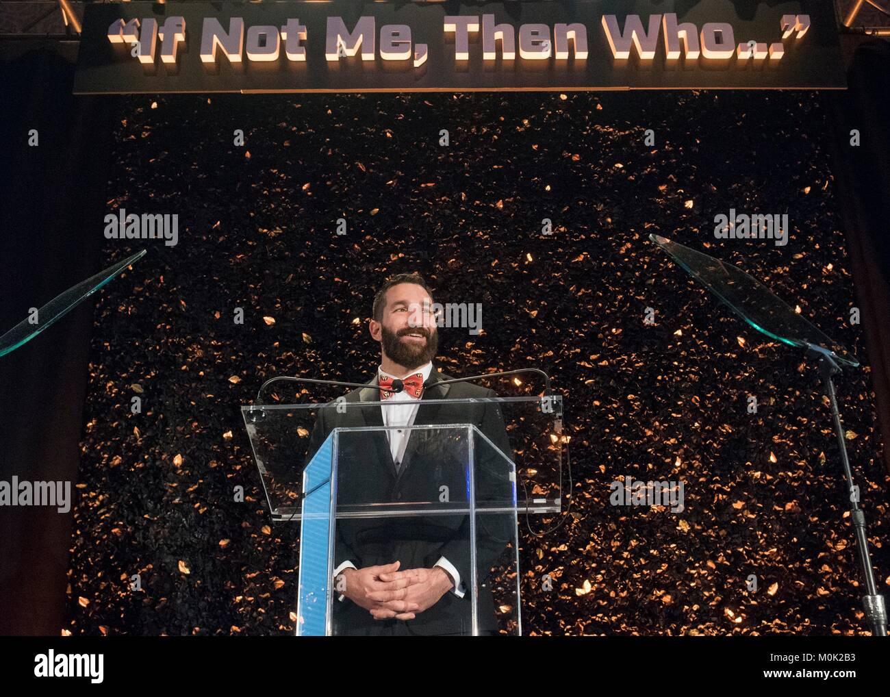 U.S. soldier and Afghan War veteran Redmond Ramos speaks during the If ...