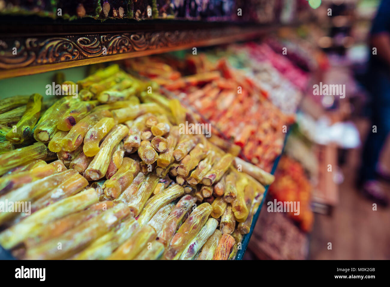 Turkish delight in Istanbul Grand Bazaar Stock Photo - Alamy