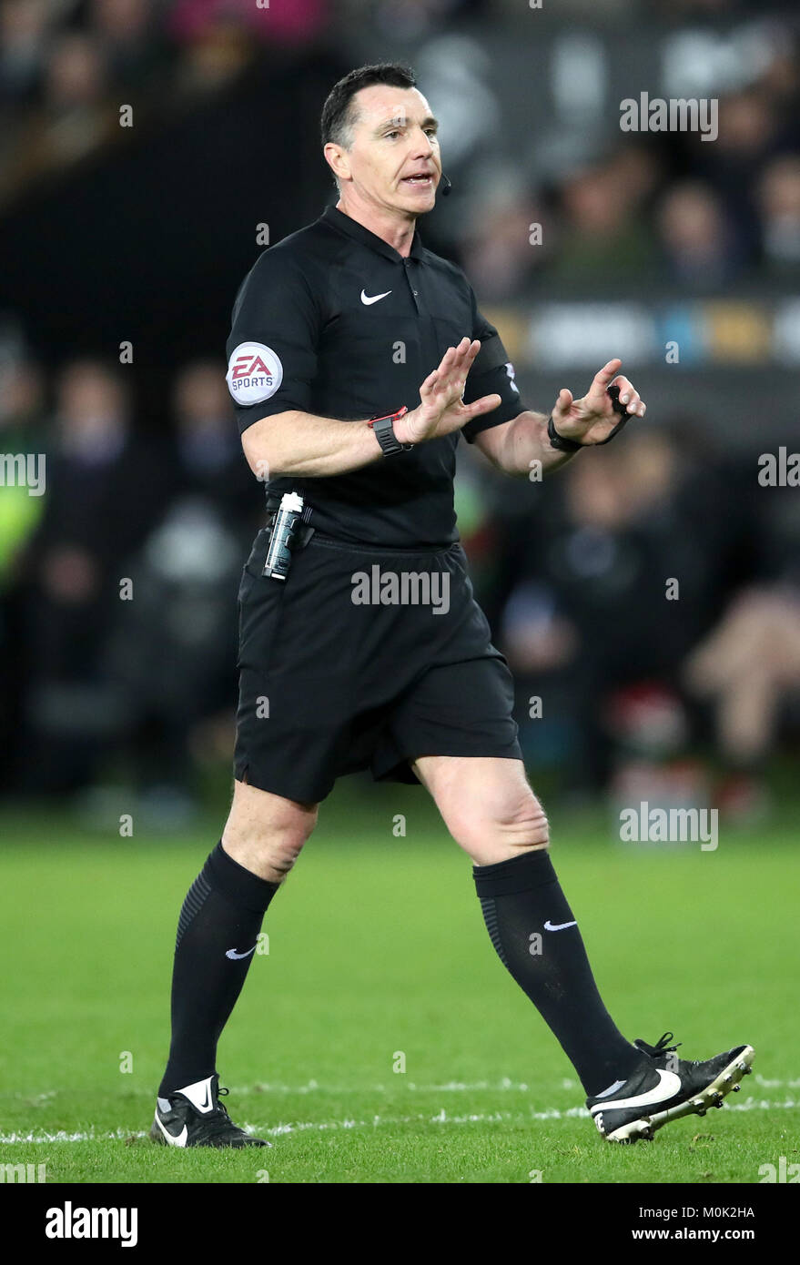 Match referee Neil Swarbrick during the Premier League match at the ...