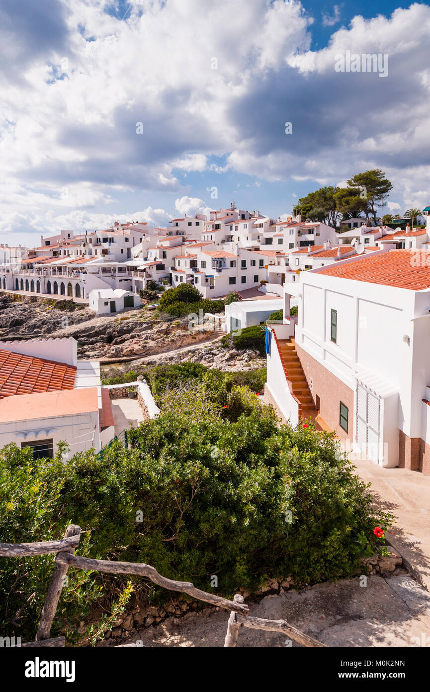The small village of Biniancolla-Punta Prima , Menorca , Balearic ...