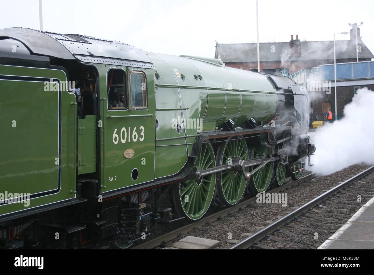 A1 Steam Locomotive Tornado on a test run - Church Fenton, Yorkshire ...