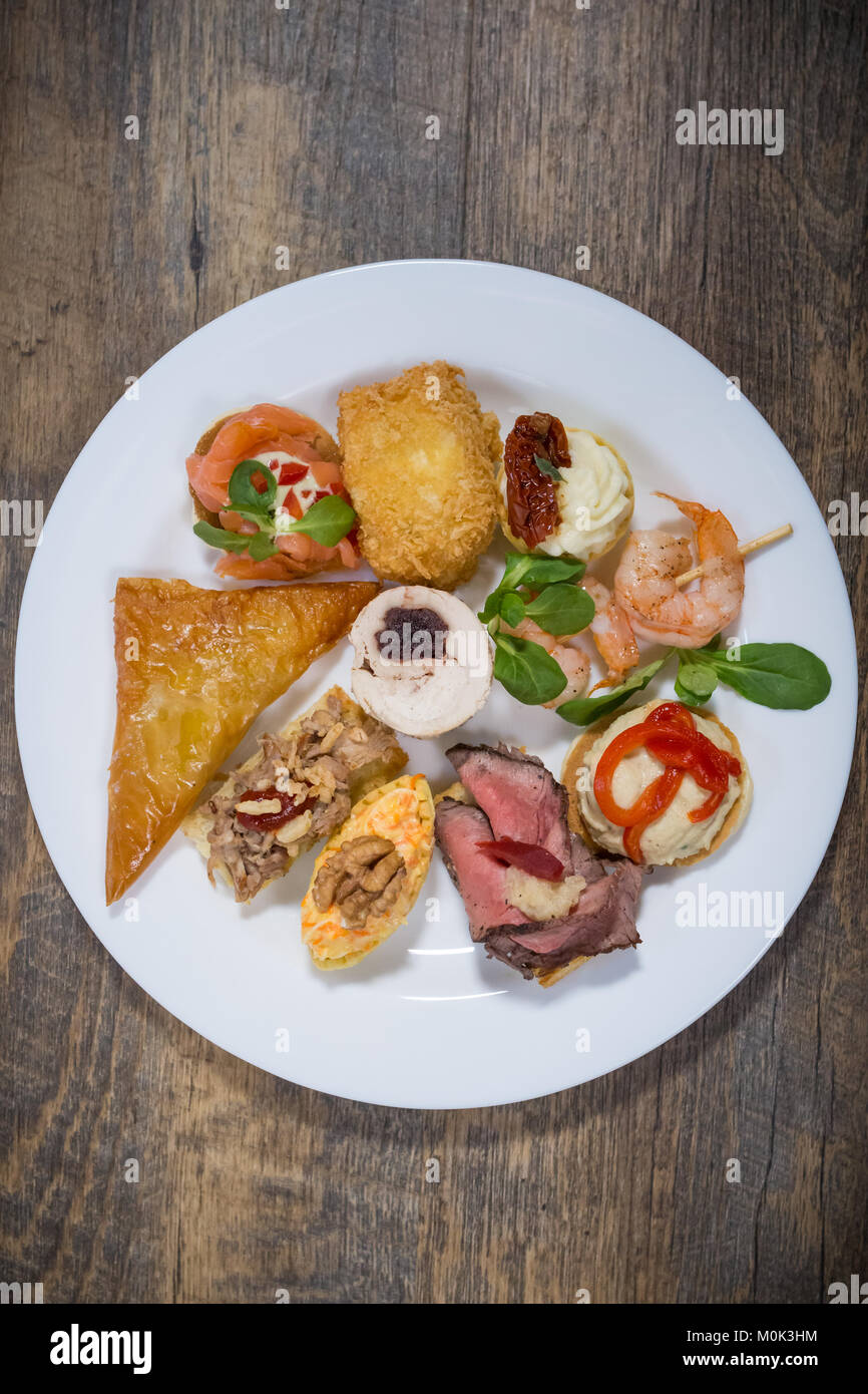 plate with appetizers Stock Photo - Alamy