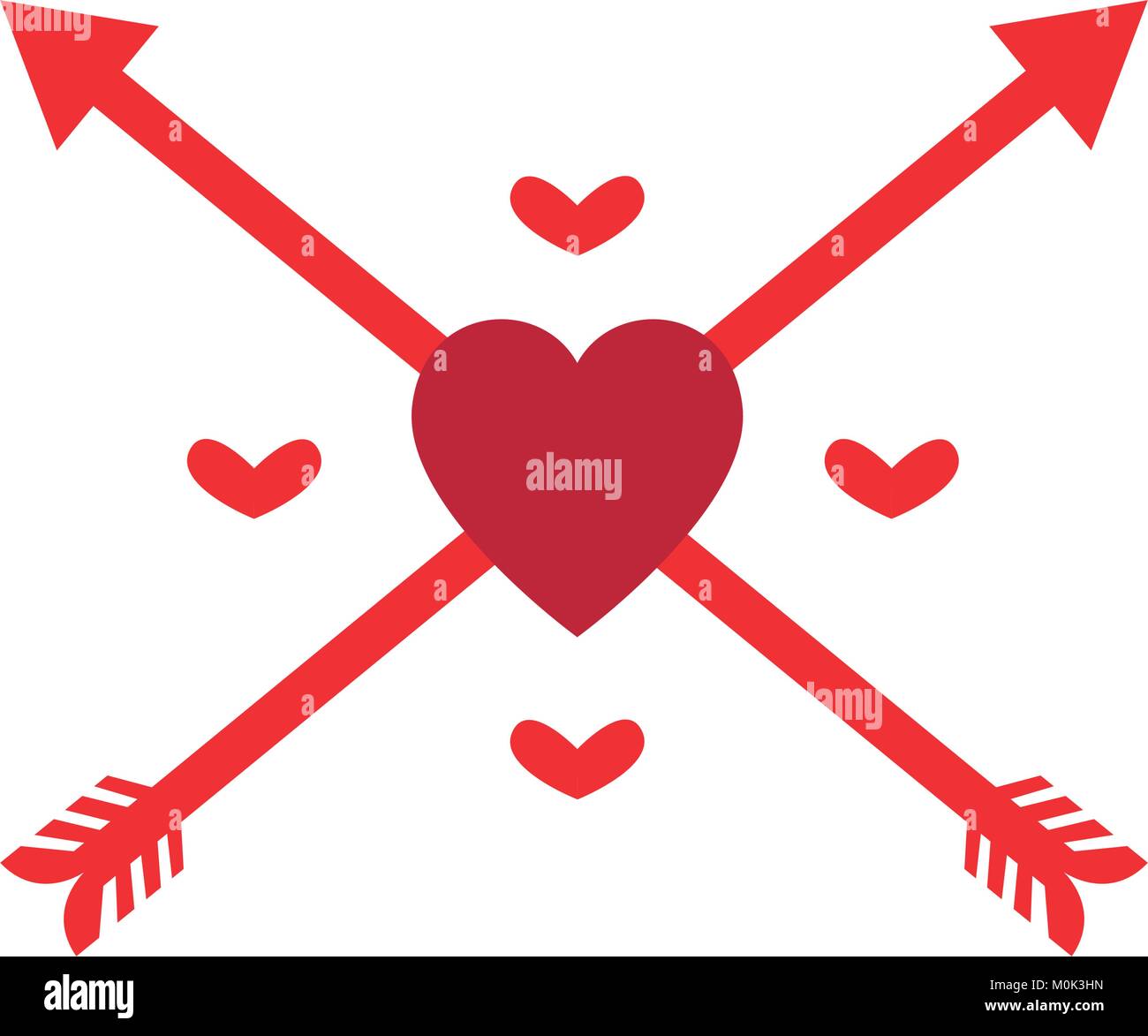 Red arrows cross Stock Vector Images - Alamy