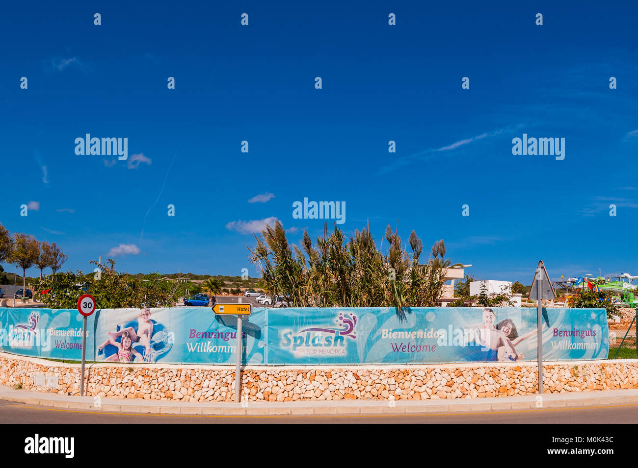 Splash World water park at Hotel Sur Menorca in the small village of ...
