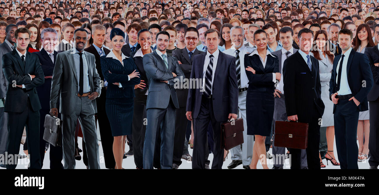 Large group of people full length isolated on white Stock Photo - Alamy