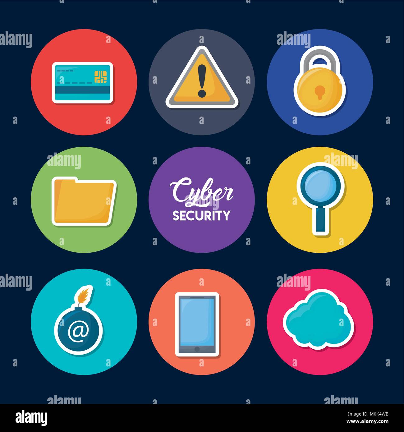 cyber security design Stock Vector Image & Art - Alamy