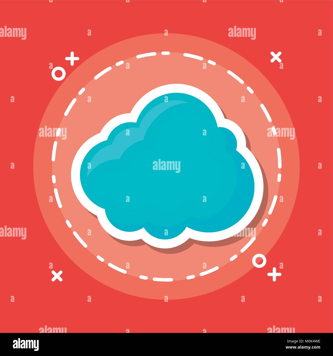 blue cloud icon Stock Vector Image & Art - Alamy