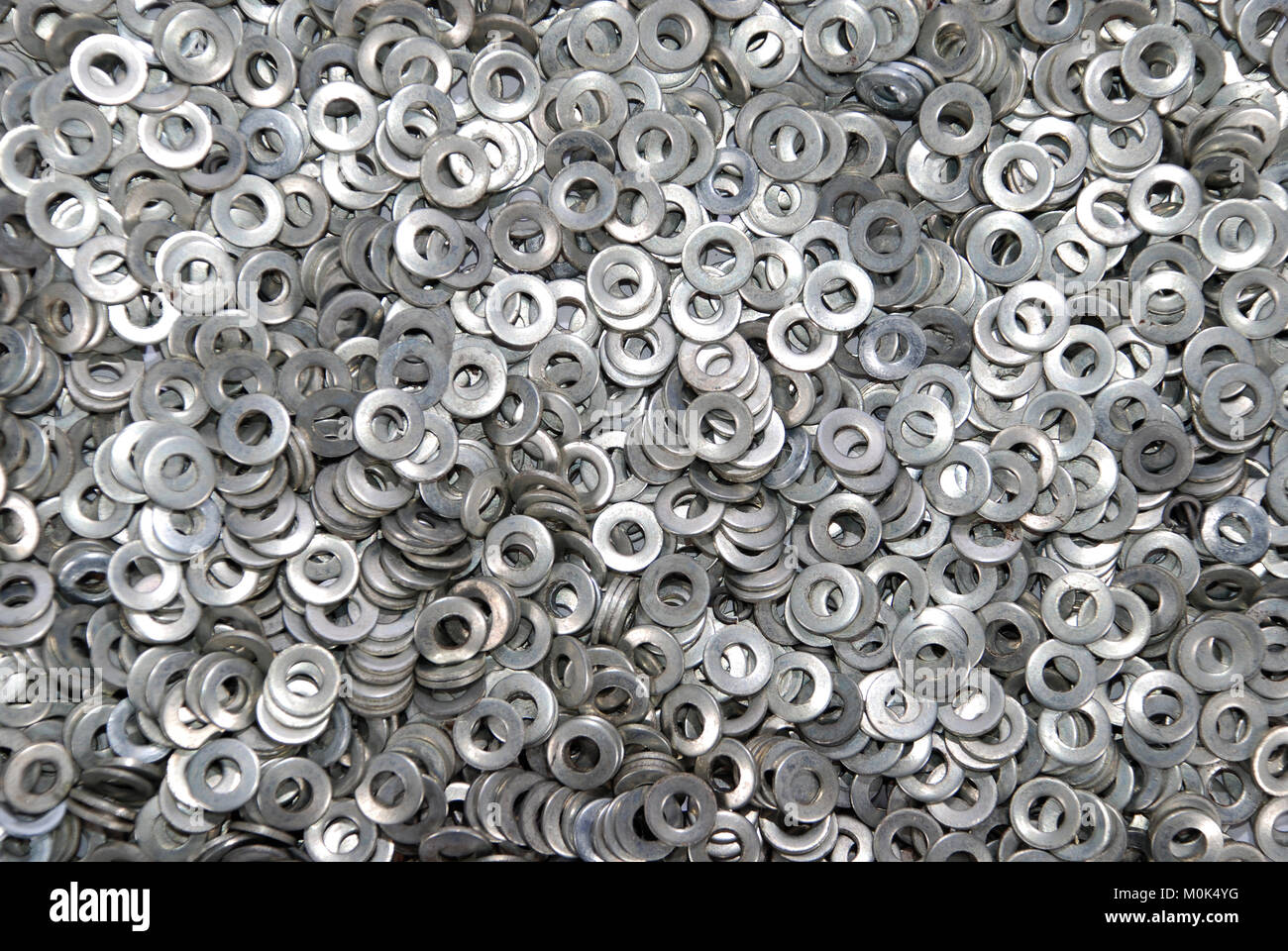 Background from washers Stock Photo - Alamy