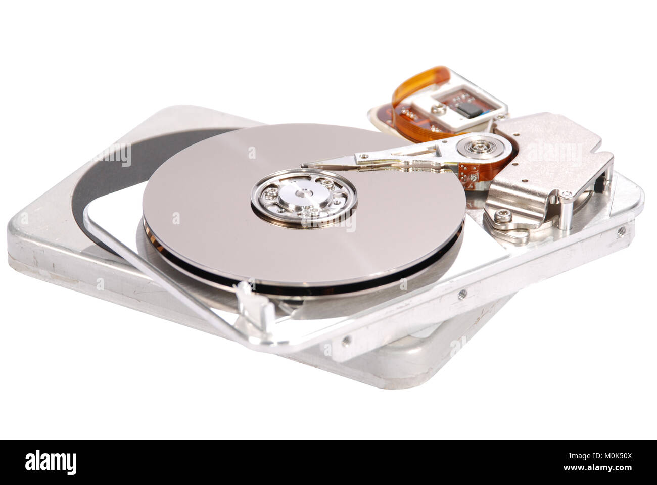 Open Hard drives isolated on white background Stock Photo - Alamy