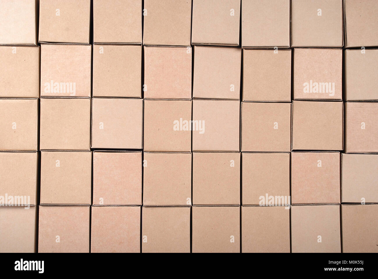 Cardboard boxes background Stock Photo - Alamy