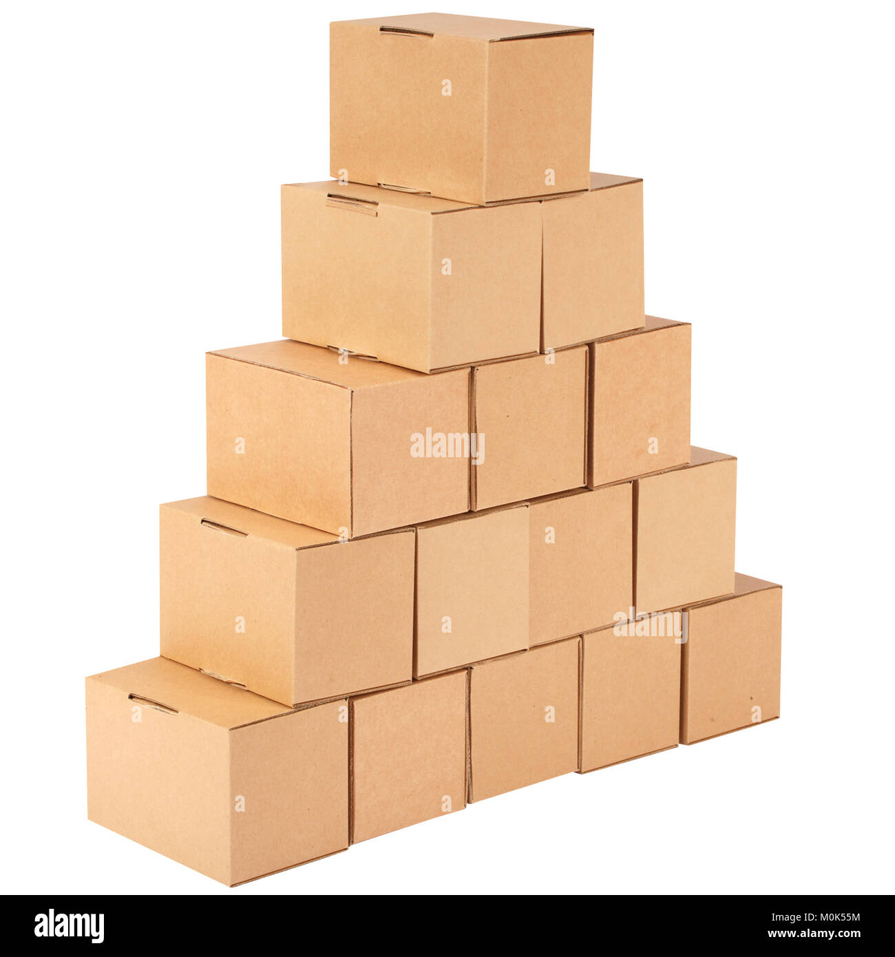Pyramid from boxes hi-res stock photography and images - Alamy