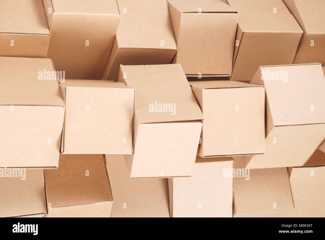 Cardboard boxes background Stock Photo - Alamy