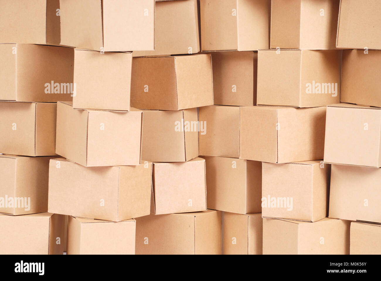 Cardboard boxes background Stock Photo - Alamy