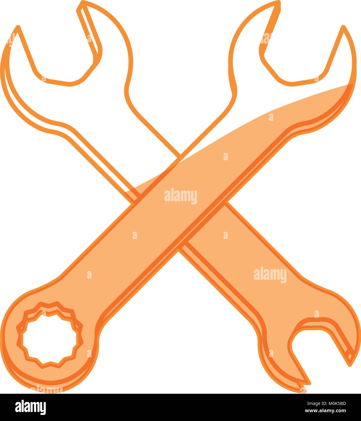 Wrenchs tools crossed Stock Vector Image & Art - Alamy