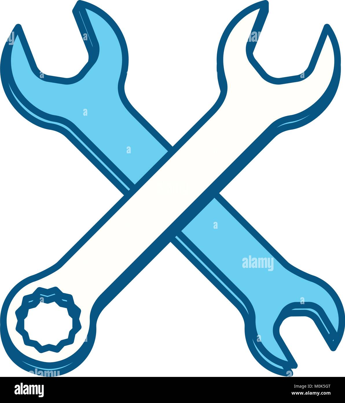 Wrenchs tools crossed Stock Vector Image & Art - Alamy