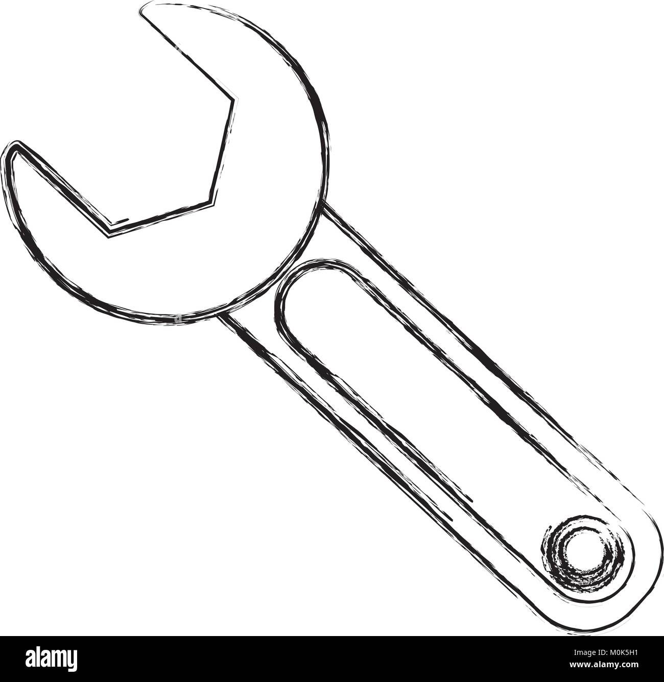 Wrench tool isolated Stock Vector Image & Art - Alamy