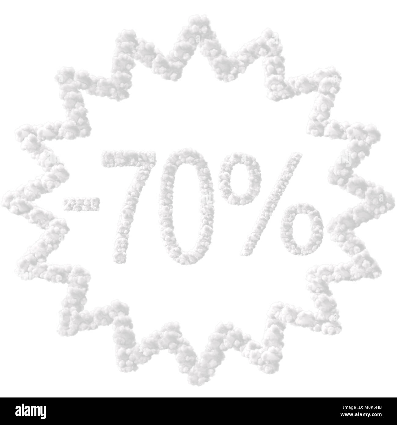 70 percent sign made hi-res stock photography and images - Alamy
