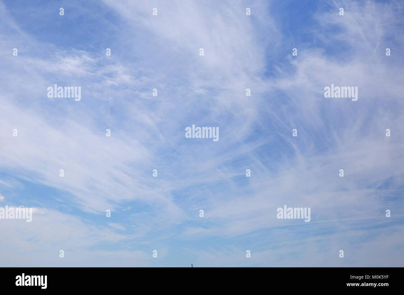 Vibrant blue sky background with clouds Stock Photo - Alamy