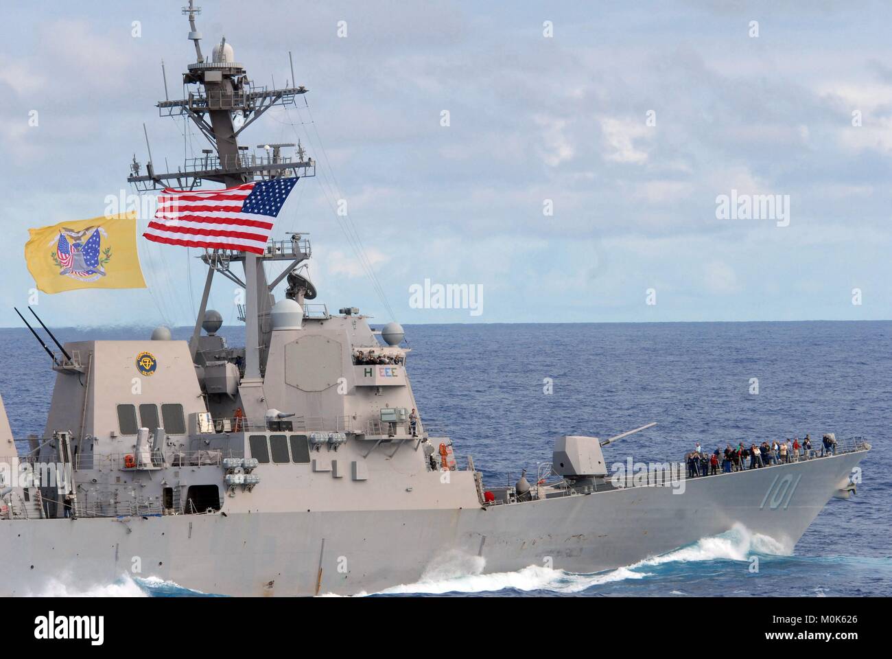 The U.S. Navy Arleigh Burke-class guided-missile destroyer USS Gridley ...