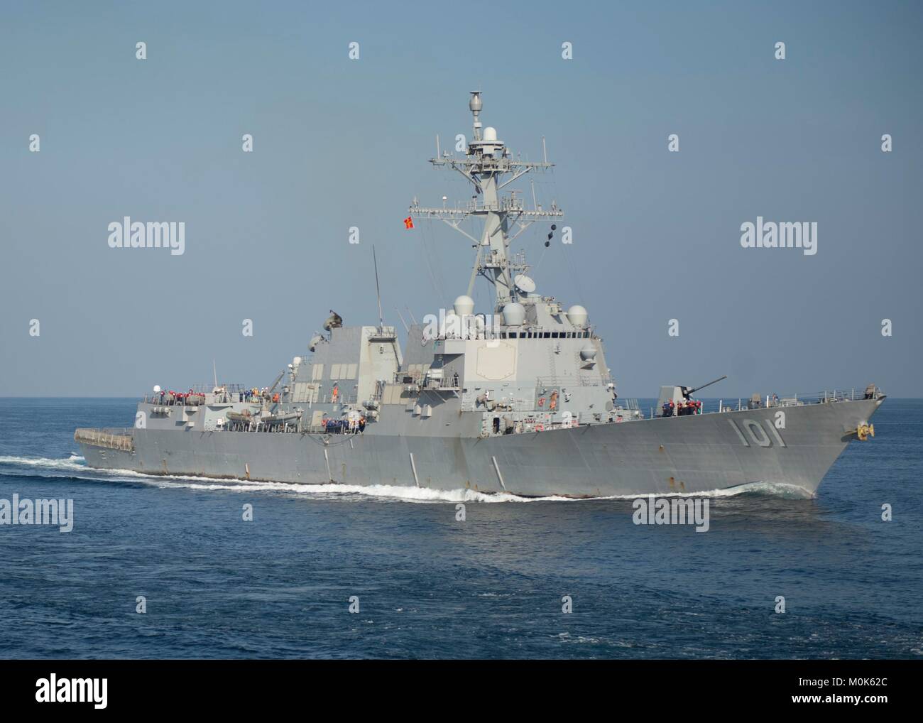 The U.S. Navy Arleigh Burke-class guided-missile destroyer USS Gridley ...