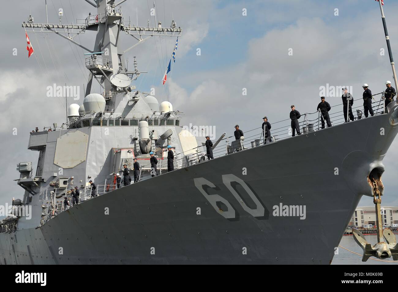 The U.S. Navy Arleigh Burke-class guided-missile destroyer USS Paul ...