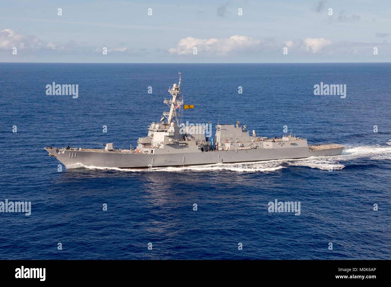 The U.S. Navy Arleigh Burke-class guided-missile destroyer USS Spruance ...