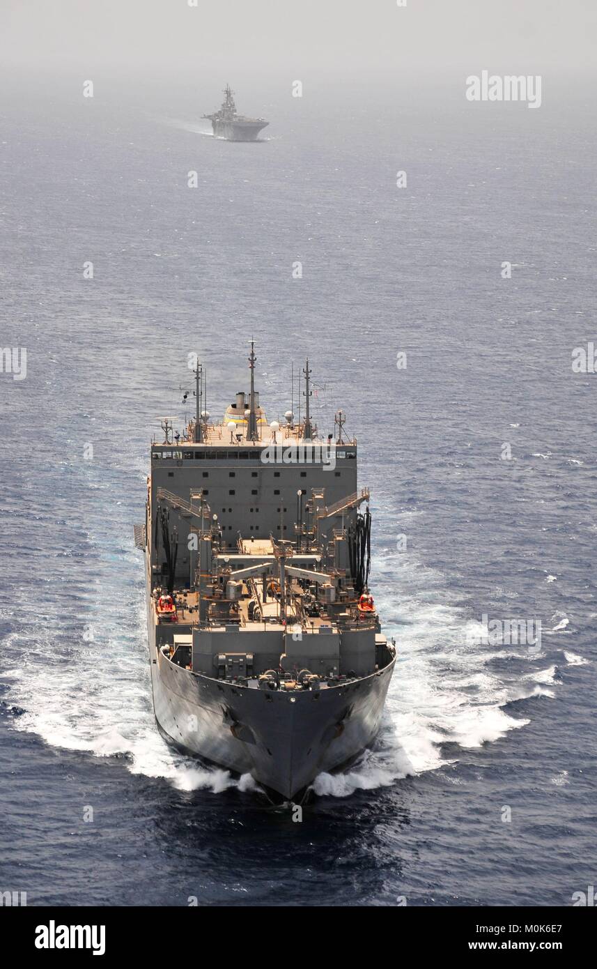 The U.S. Navy Lewis and Clark-class dry cargo and ammunition ship USNS ...