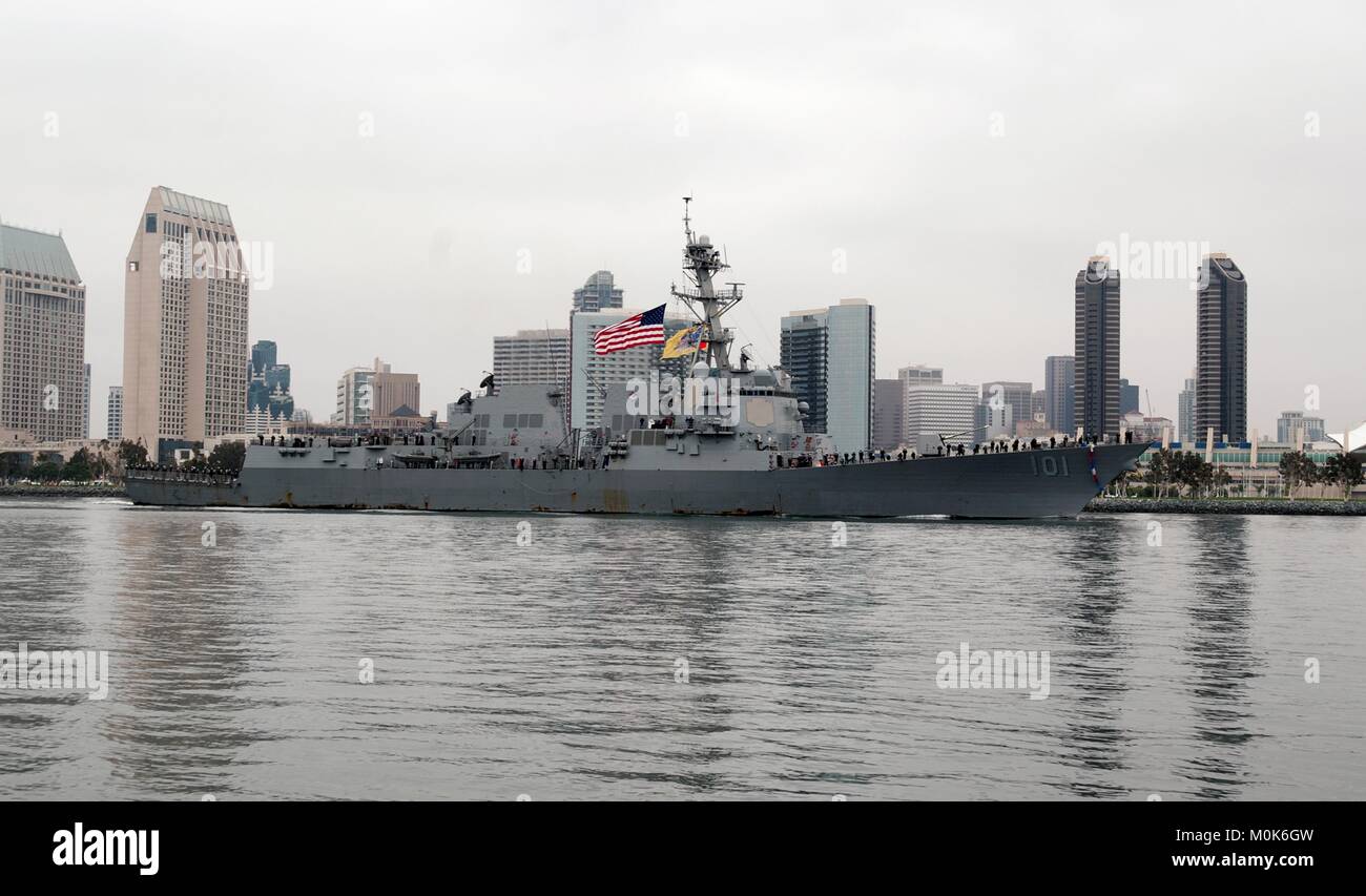 The U.S. Navy Arleigh Burke-class guided-missile destroyer USS Gridley ...