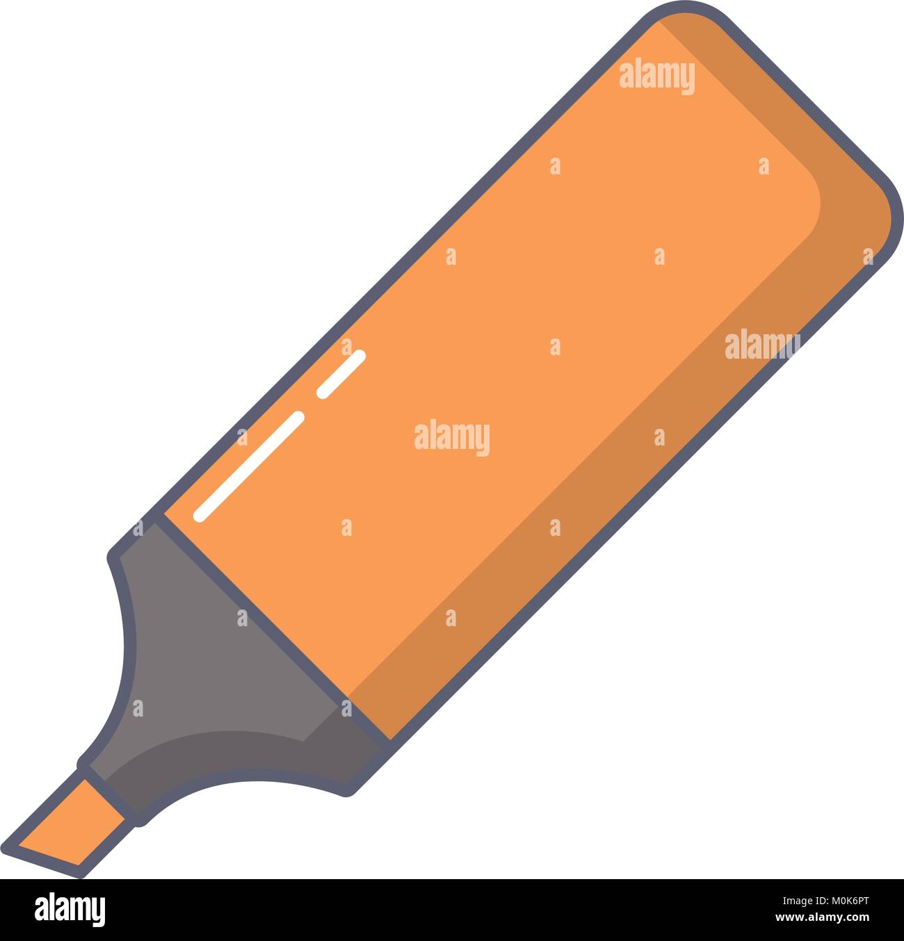 highlighter pen isolated icon Stock Vector Image & Art - Alamy