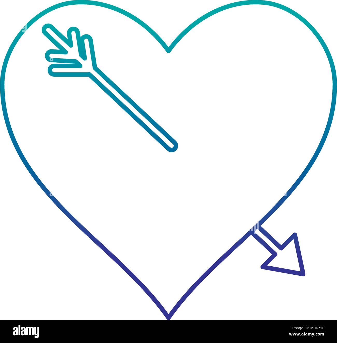 heart with arrow icon Stock Vector Image & Art - Alamy