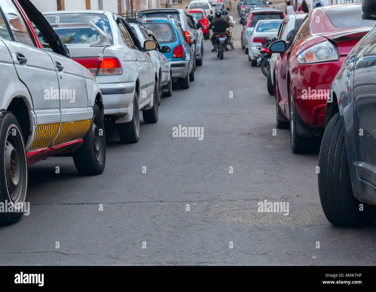 traffic. A close-up view of cars. It goes a way between stock photo ...