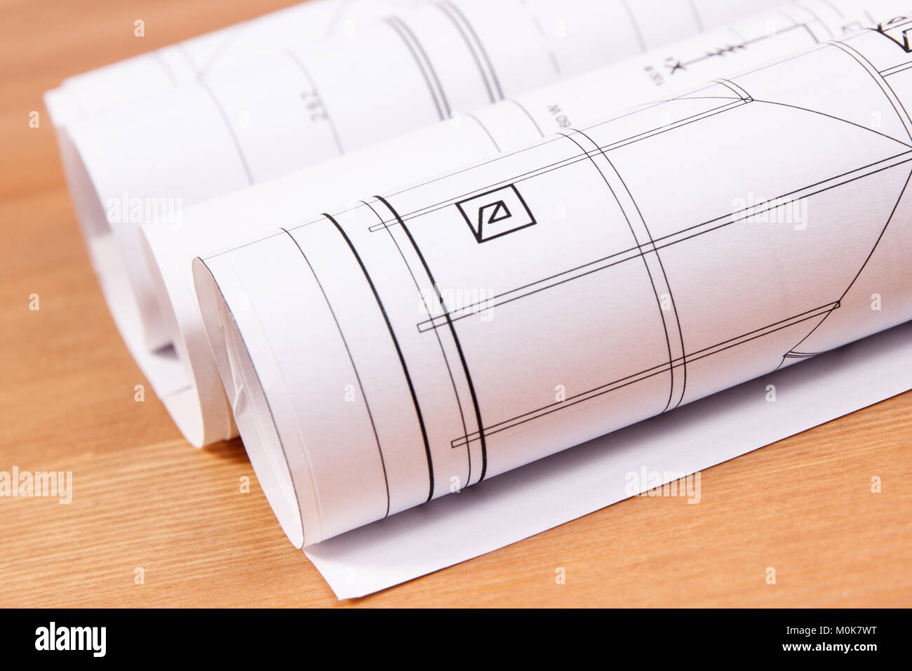 Rolls of diagrams or electrical construction drawings for engineer jobs ...