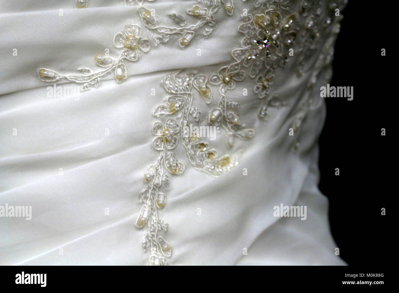 White Wedding Dress Bodice Stock Photo - Alamy