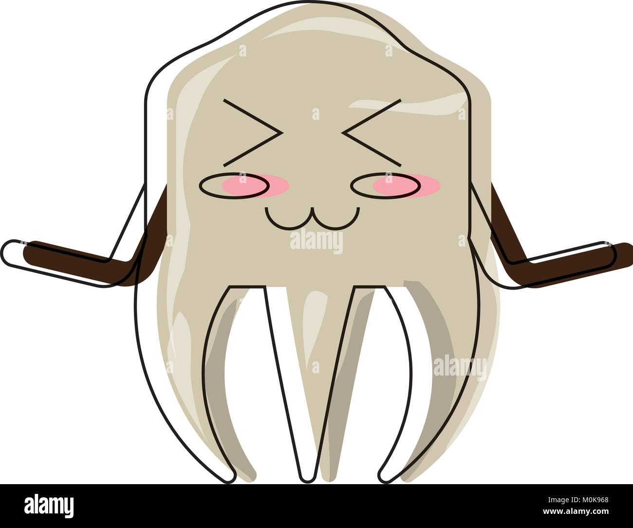 kawaii tooth icon image Stock Vector Image & Art - Alamy