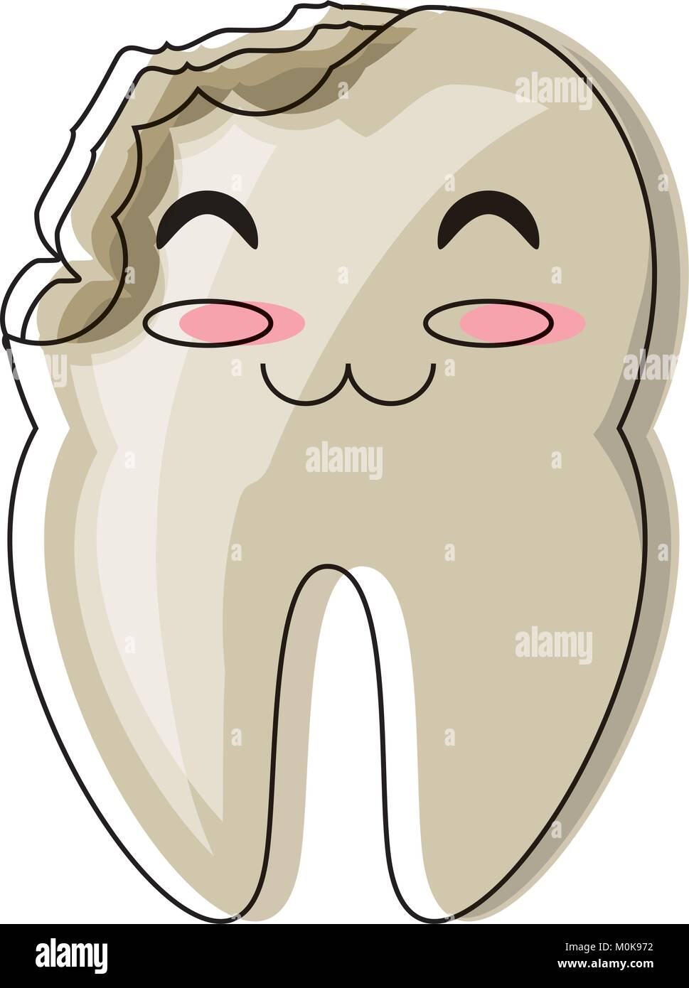 kawaii tooth icon image Stock Vector Image & Art - Alamy
