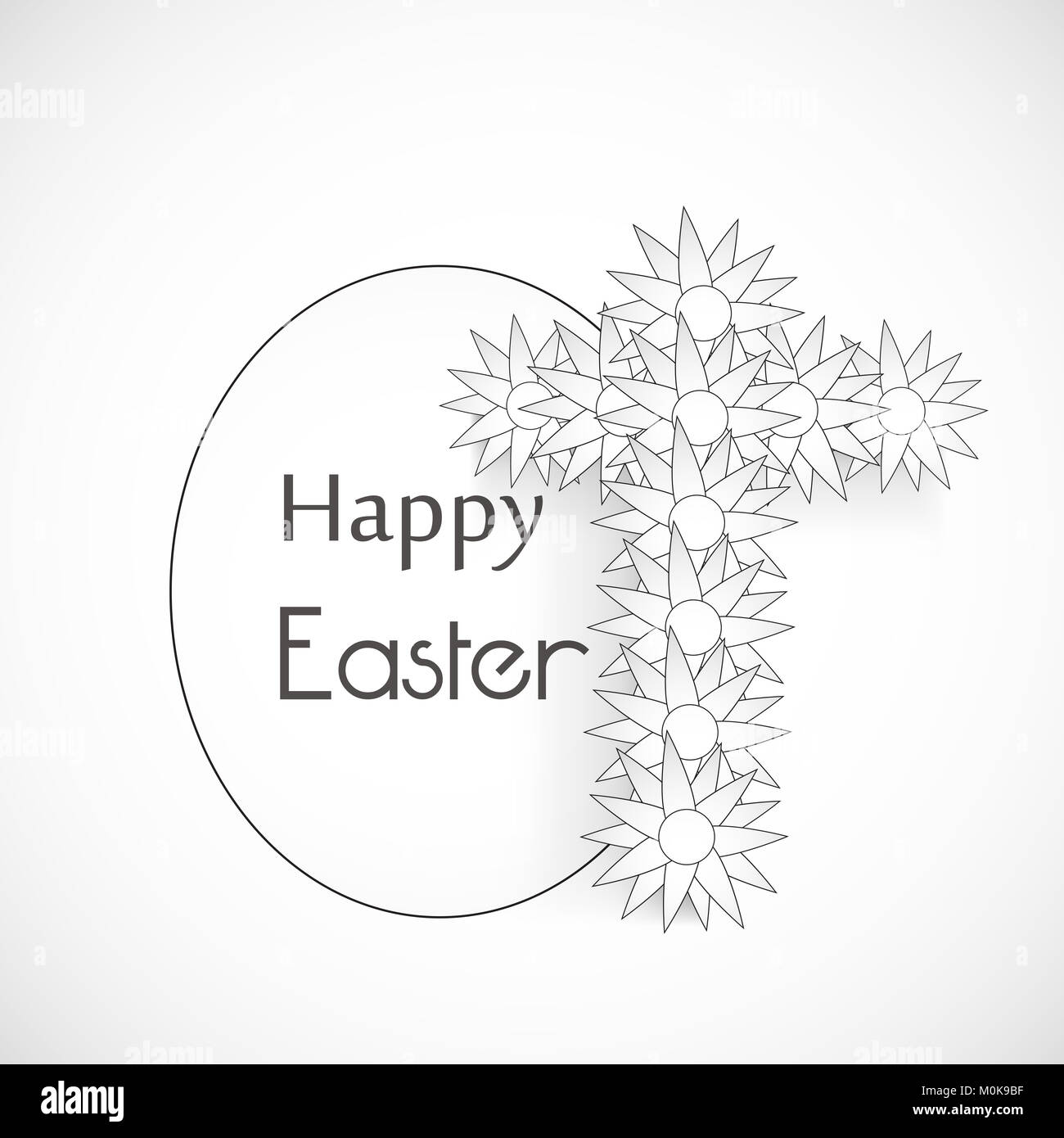 illustration of elements of Christians festival Easter background Stock ...