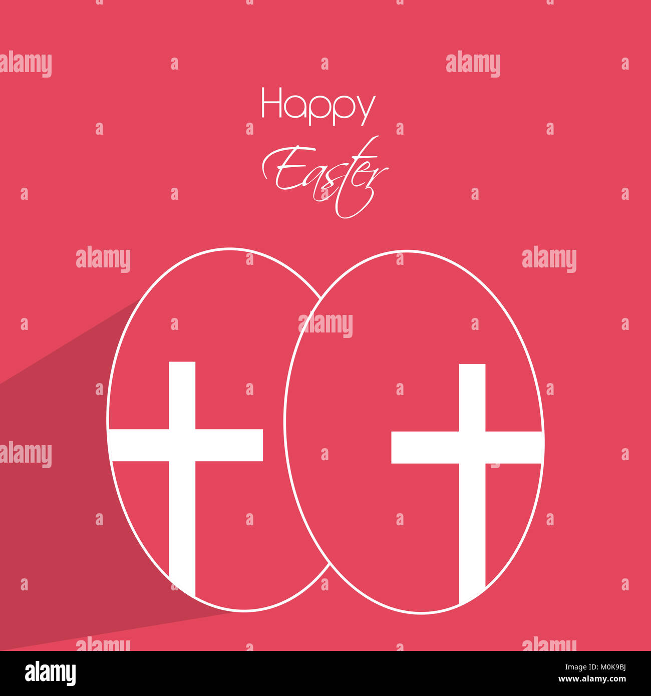 illustration of elements of Christians festival Easter background Stock ...