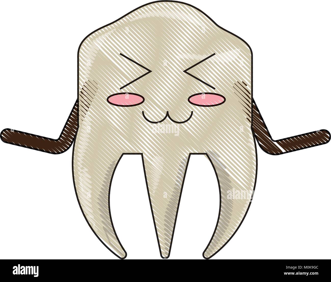 kawaii tooth icon image Stock Vector Image & Art - Alamy