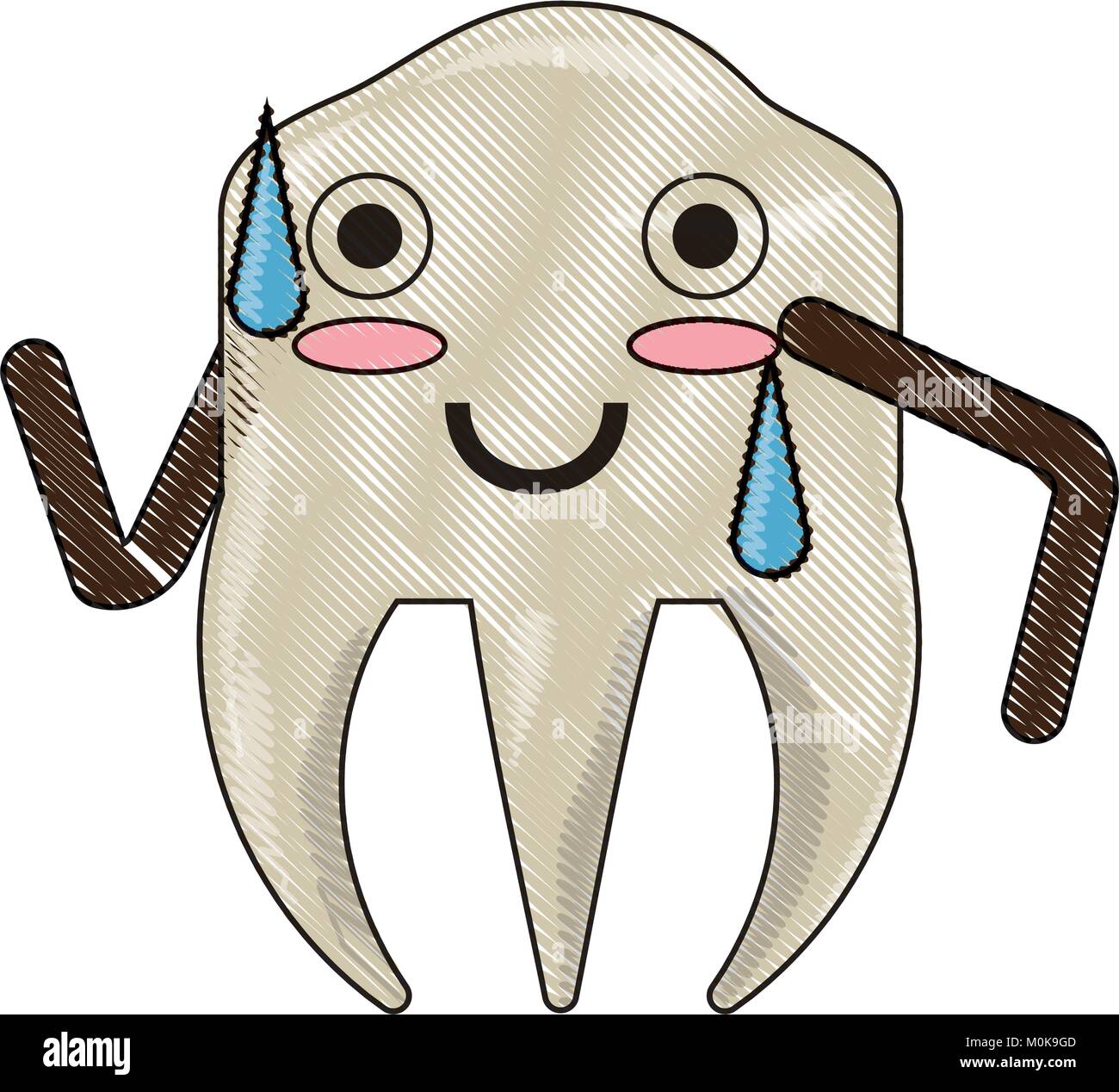 kawaii tooth icon image Stock Vector Image & Art - Alamy