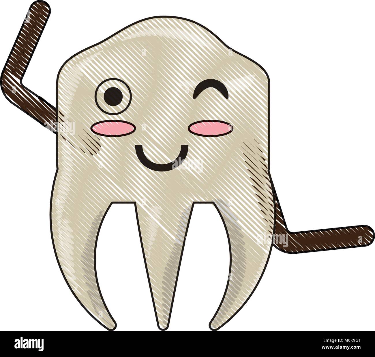 kawaii tooth icon image Stock Vector Image & Art - Alamy
