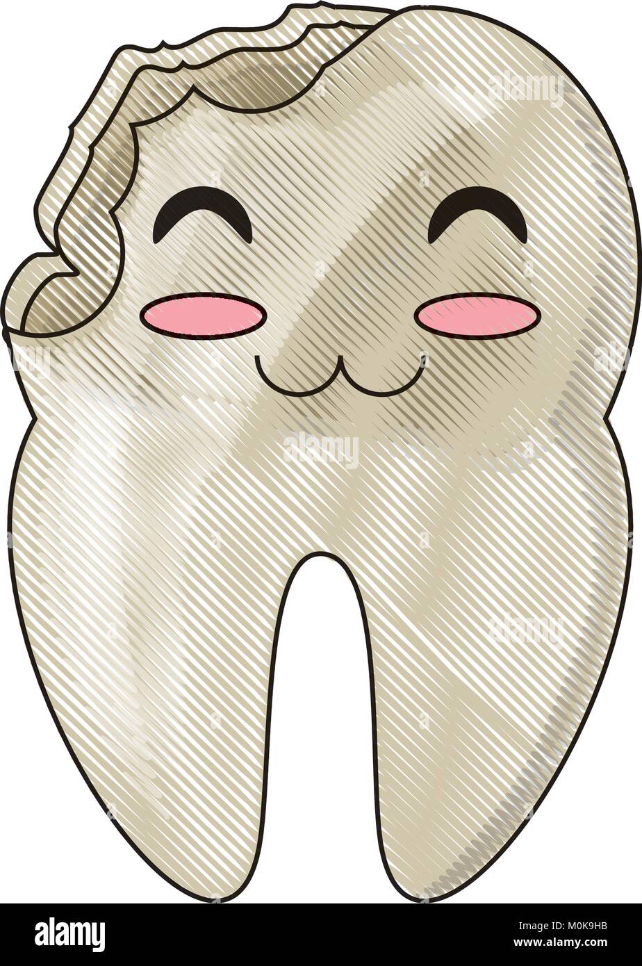 kawaii tooth icon image Stock Vector Image & Art - Alamy