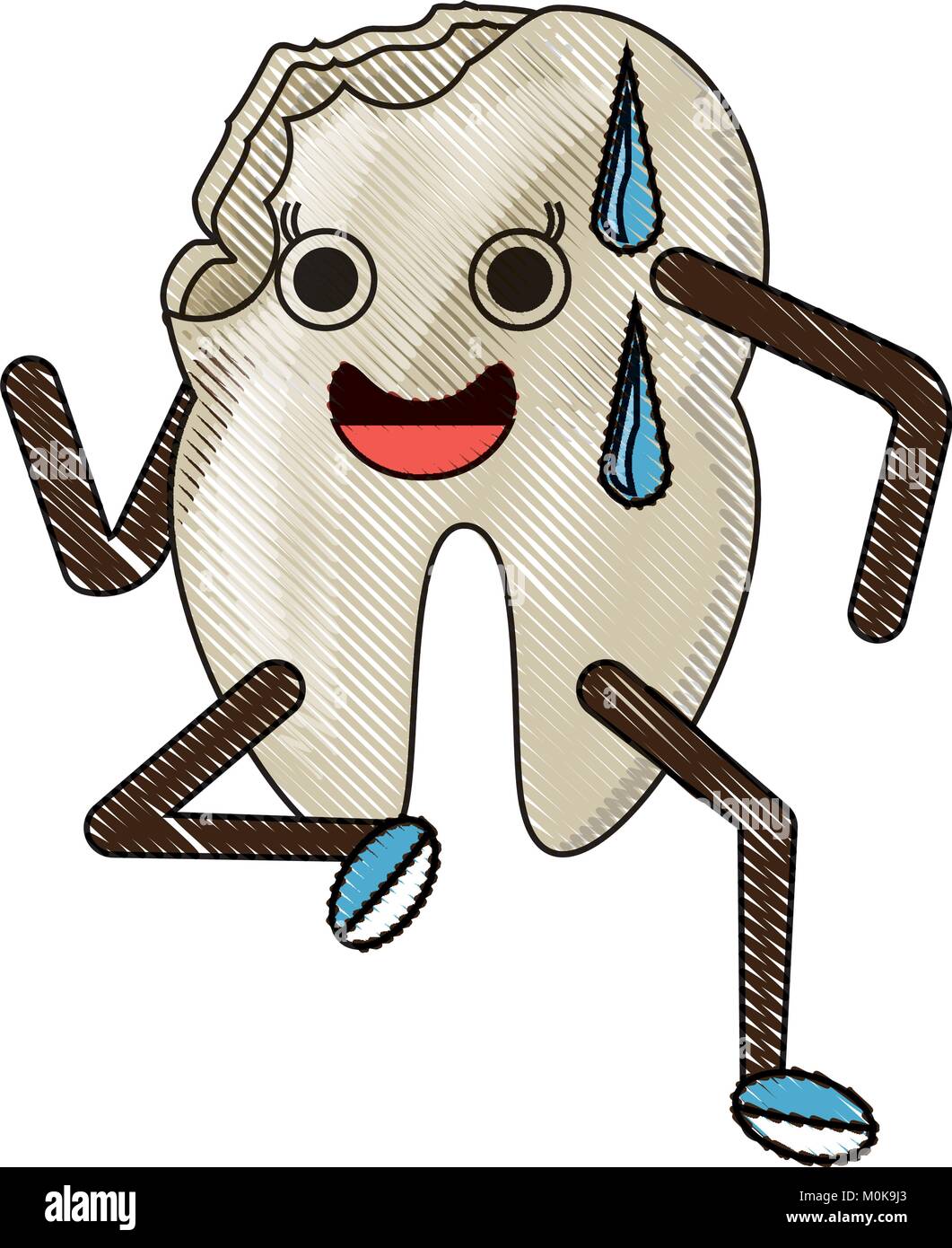 kawaii tooth icon image Stock Vector Image & Art - Alamy