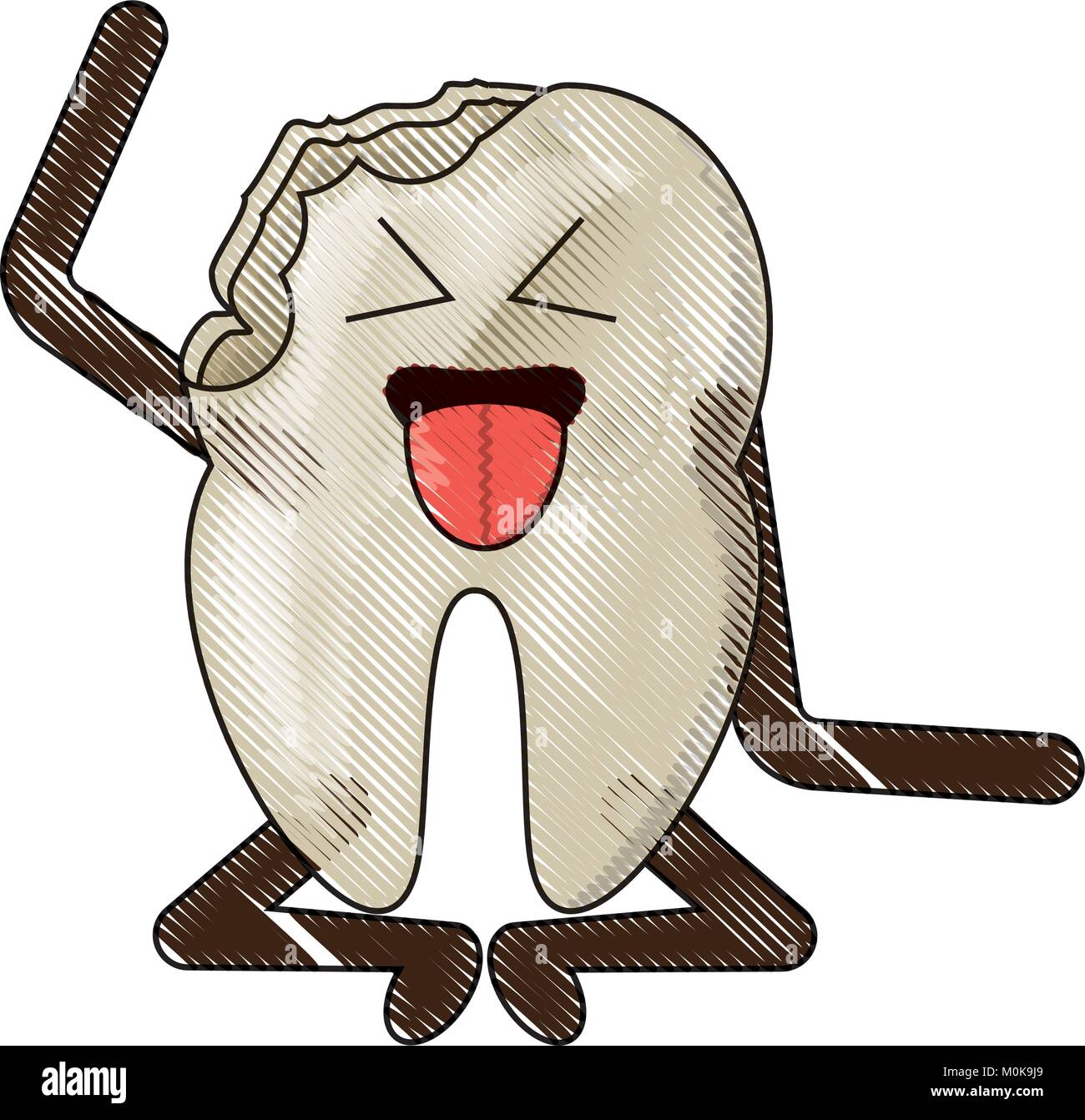 kawaii tooth icon image Stock Vector Image & Art - Alamy